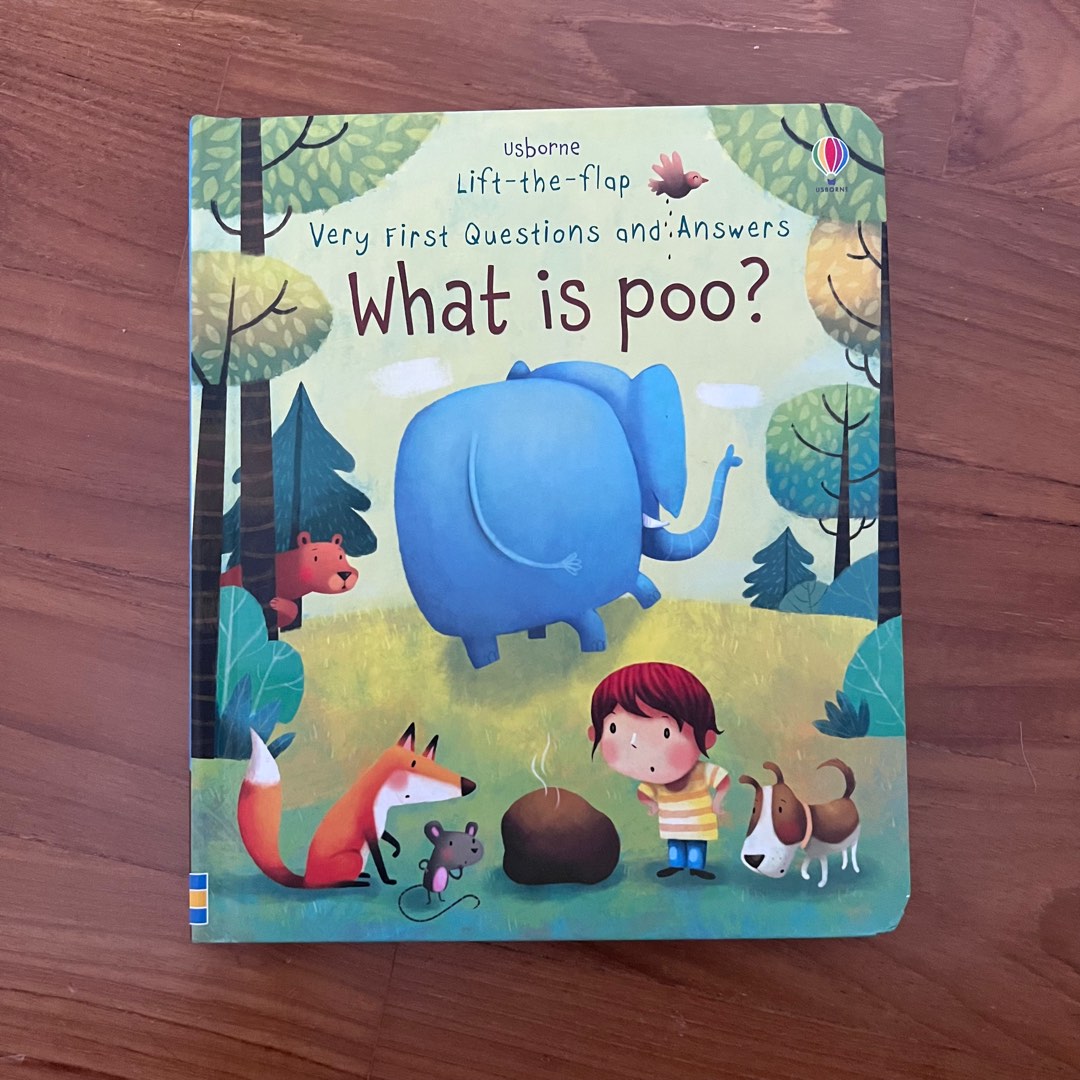 Usborne lift the flap book - What Is Poo?, Hobbies & Toys, Books ...