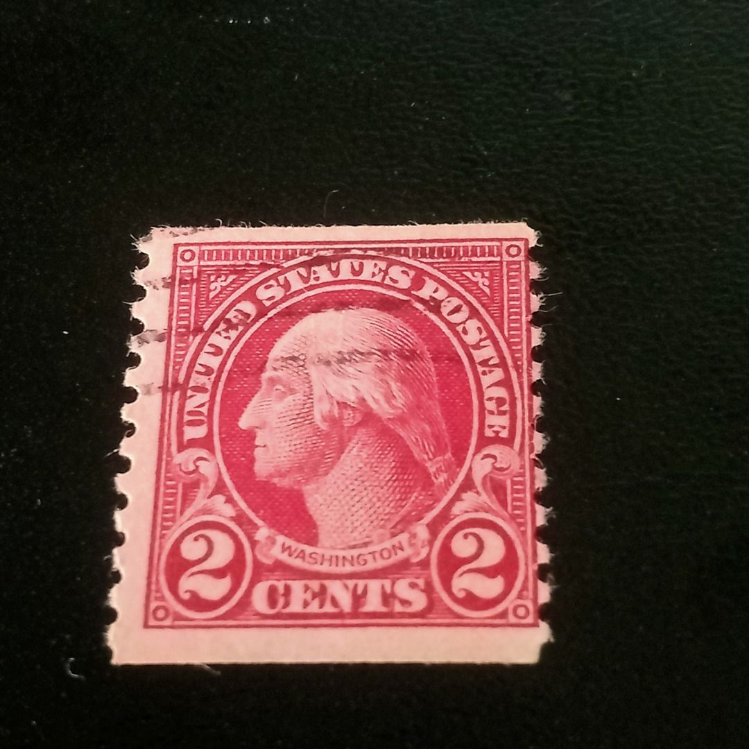 VERY RARE GEORGE WASHINGTON IMPERFORATED SIDES RED 1930 2 CENT STAMP ...