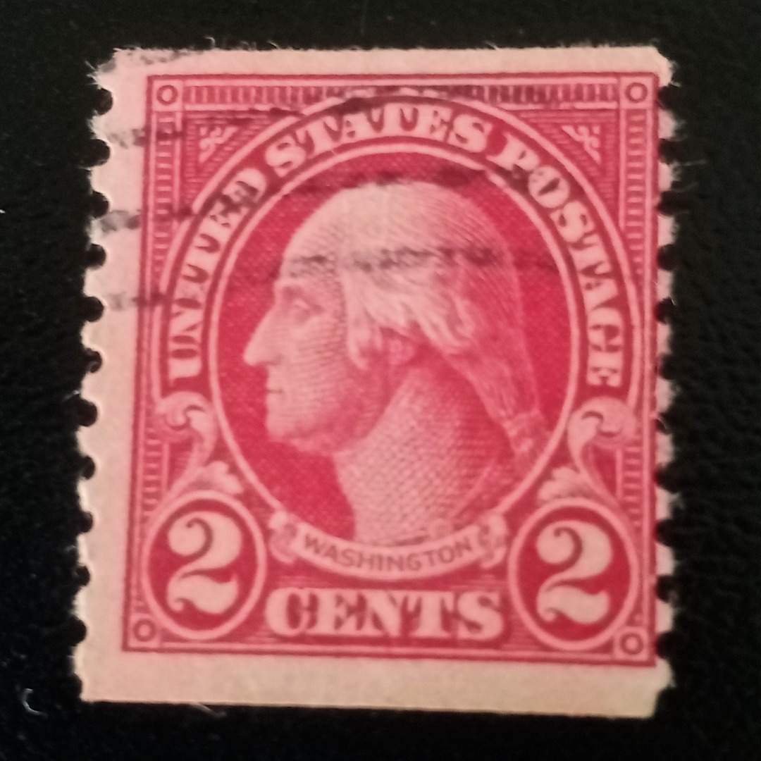 VERY RARE GEORGE WASHINGTON IMPERFORATED SIDES RED 1930 2 CENT STAMP ...