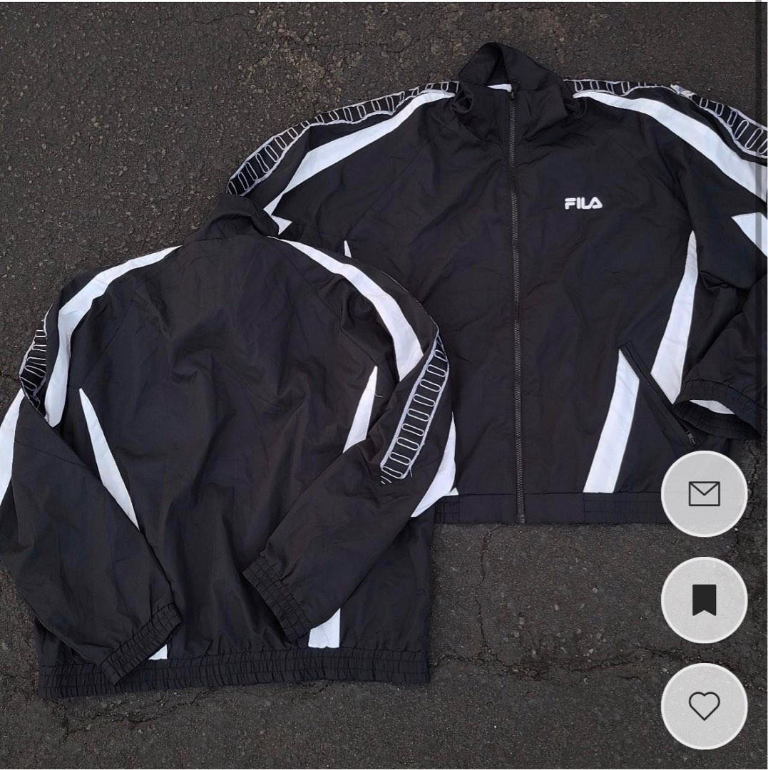 Vintage 90s Fila windbreaker jacket, Women's Fashion, Coats, Jackets and Outerwear on Carousell