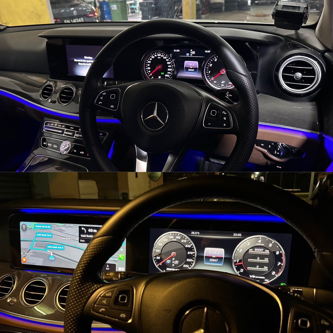 W213 Screen retrofit hu5 to 5.5 CarPlay, Car Accessories, Accessories ...