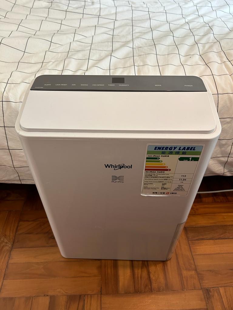 Whirlpool Dehumidifier/Air Purifier Puri-Pro, 家庭電器, 空氣清新機及抽濕機 - Carousell
