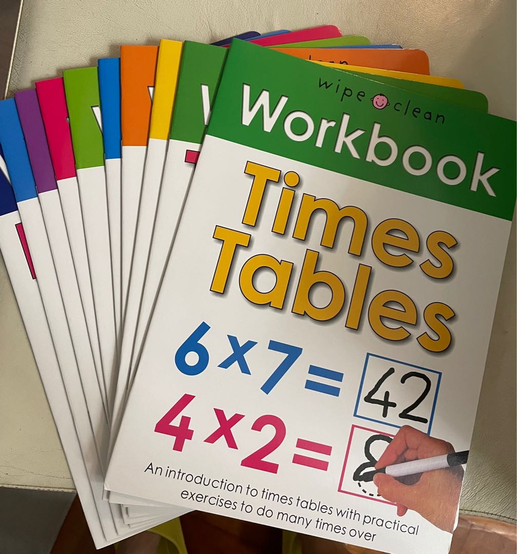 Wipe clean Workbooks 1 set 10pcs 幼兒練習簿（可重複塗抹使用）, 興趣及遊戲, 書本 & 文具, 書本及雜誌 ...