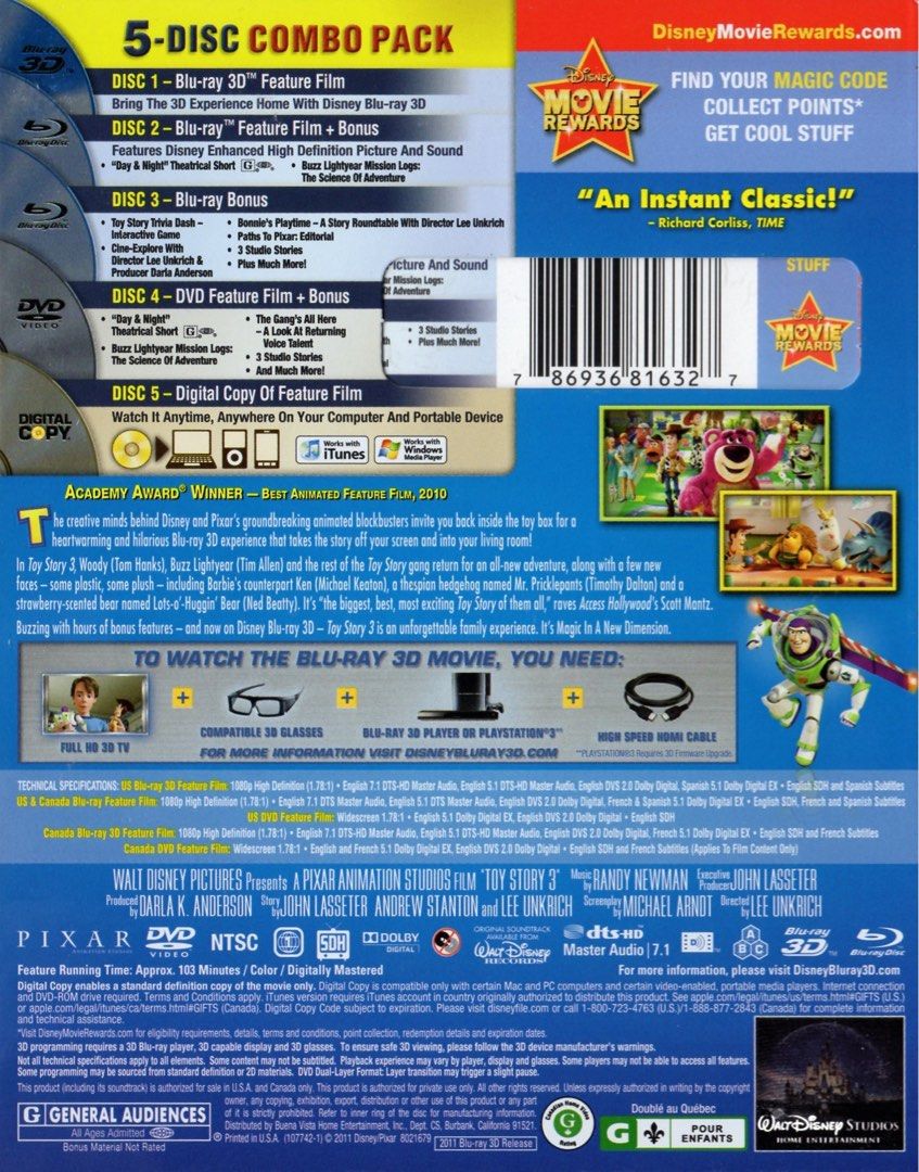 Wreck It Ralph - Toy Story 3 - Finding Nemo - 3D Blu-ray with ...