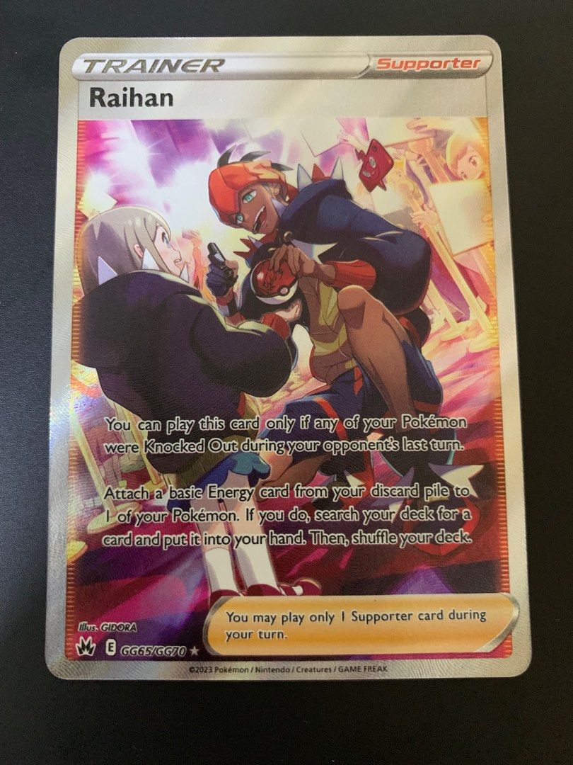 WTS Pokemon card raihan full art, Hobbies & Toys, Toys & Games on Carousell