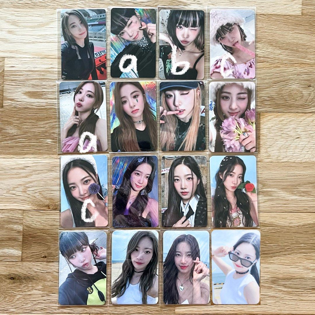 wtt wts le sserafim album photocard pc // candy frozen aquamarine black ...