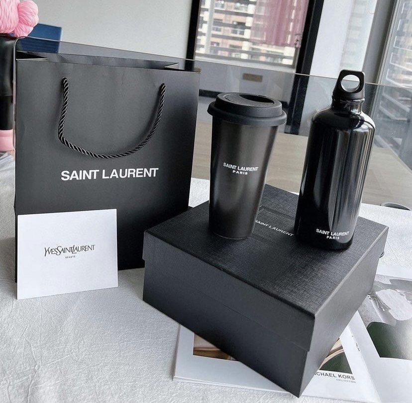 YSL COFFEE & FLASK SET, Luxury, Accessories on Carousell