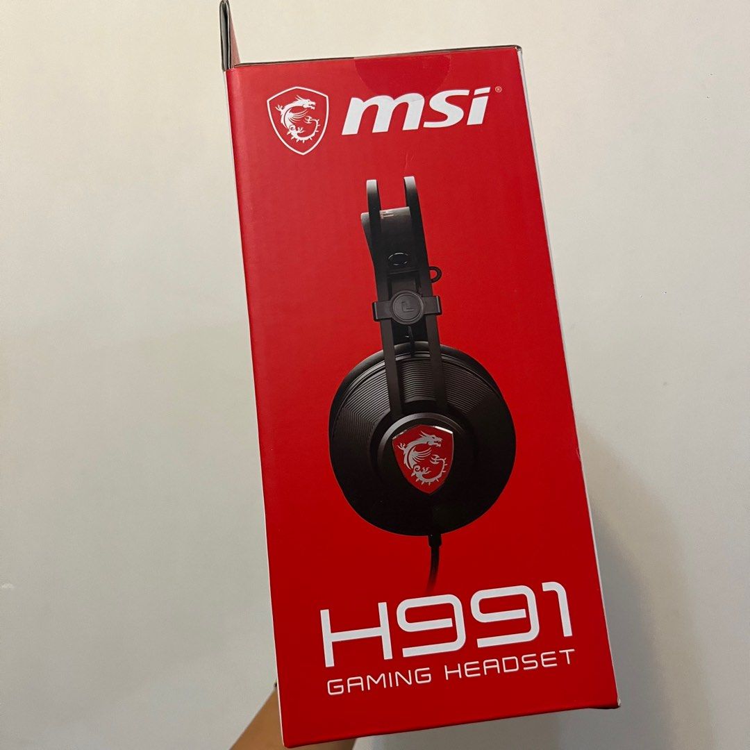100%new 全新未拆 MSI H991 Gaming Headset 電競耳機, 音響器材, 頭戴式/罩耳式耳機 - Carousell