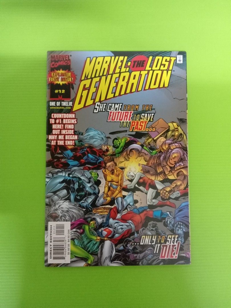 1st team app First Line ( Superheroes ) Marvel The Lost Generation #12 ...