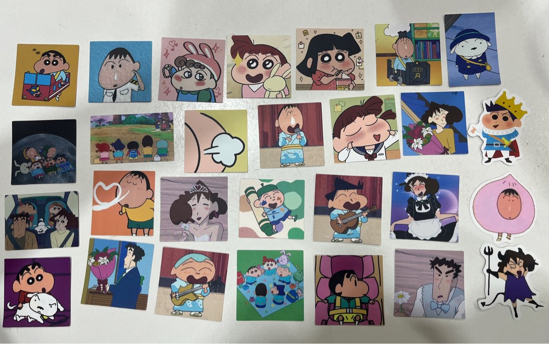 28pcs Cute Crayon Shin Chan Stickers, Hobbies & Toys, Stationery ...