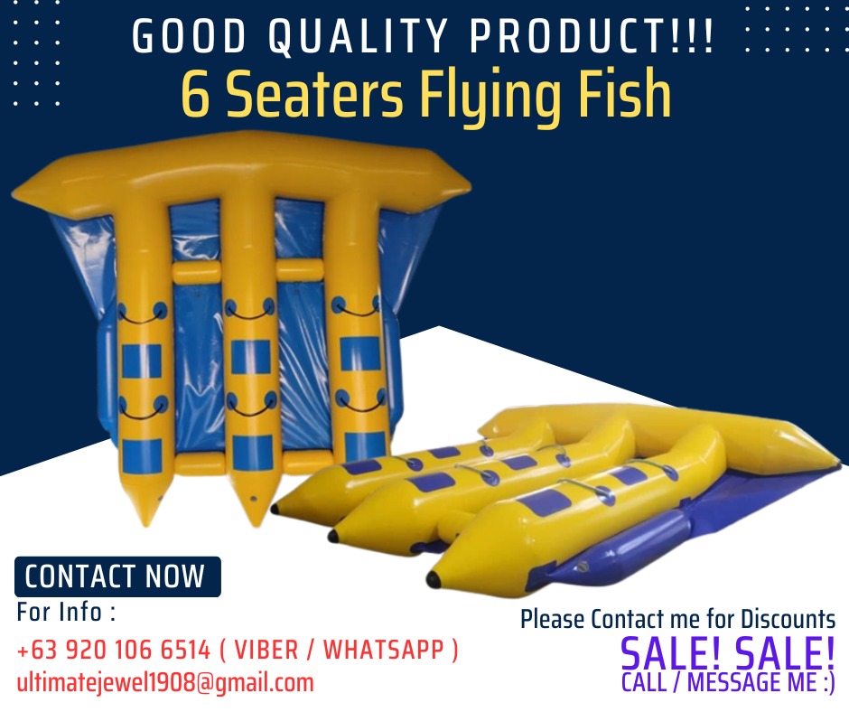 6 Seaters Flying Inflatable Water Sports - Free Customized Color on ...