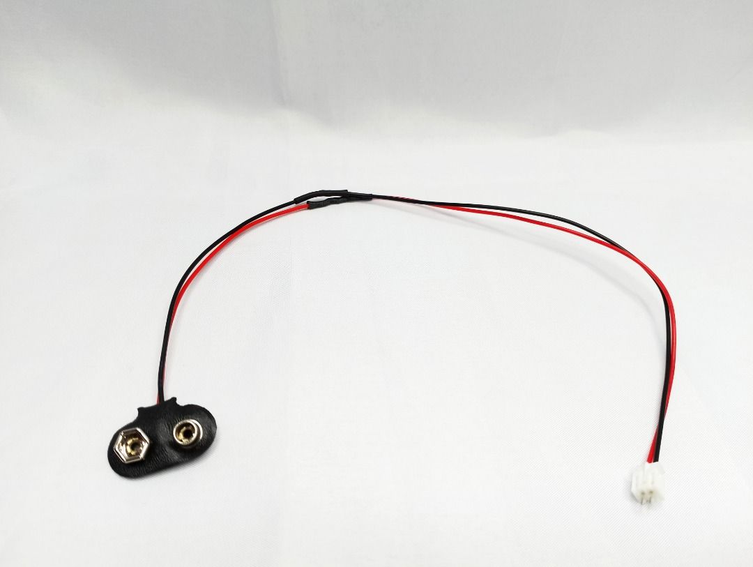 9V BATTERY SNAP CONNECTOR to MICRO JST 2-PIN PH2.0 MALE and FEMALE ...