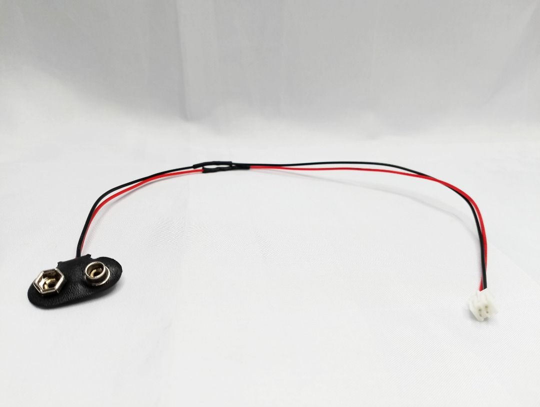 9V BATTERY SNAP CONNECTOR to MICRO JST 2-PIN PH2.0 MALE and FEMALE ...