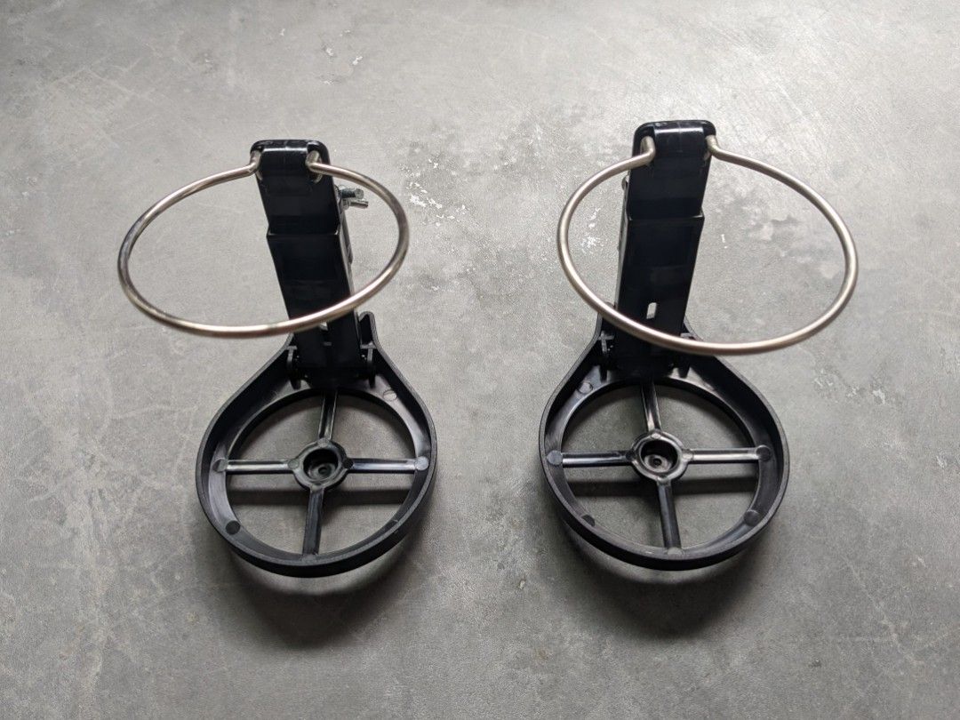 ☕ 2 x Outdoor Collapsible Clamp Cup Holder (Up to 7cm Diameter) ☕ ...