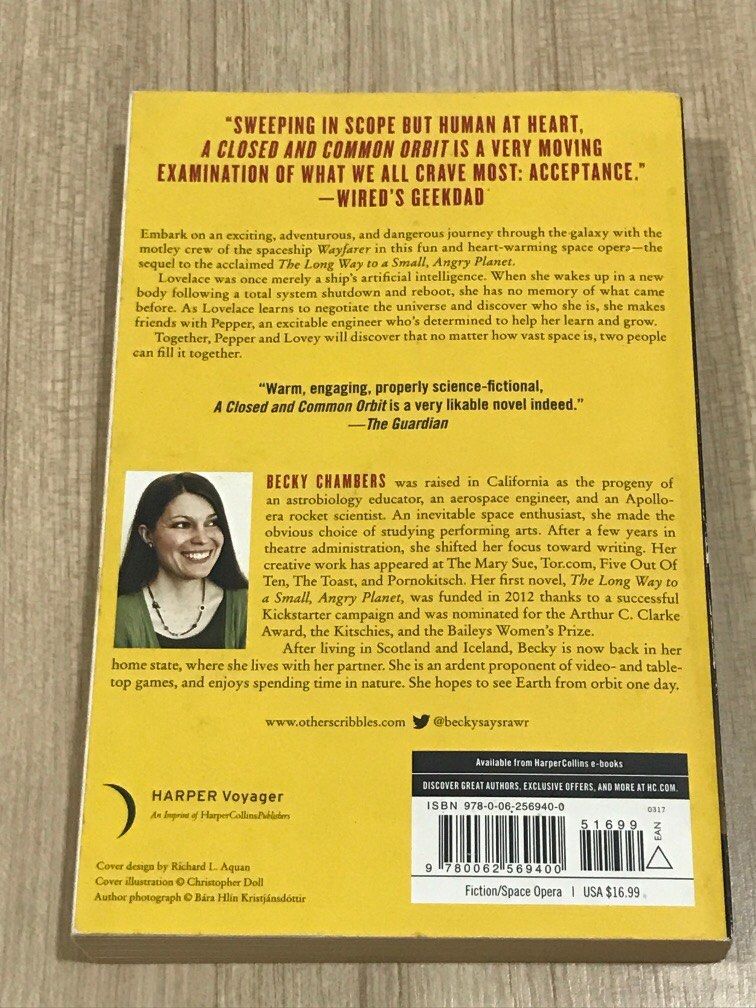 A Closed and Common Orbit - Becky Chambers, Hobbies & Toys, Books ...