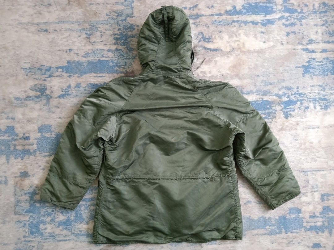 ALPHA INDUSTRIES PARKA N-3B EXTREME COLD WEATHER TYPE N3B VINTAGE MILITARY U.S. ARMY MADE IN USA ...