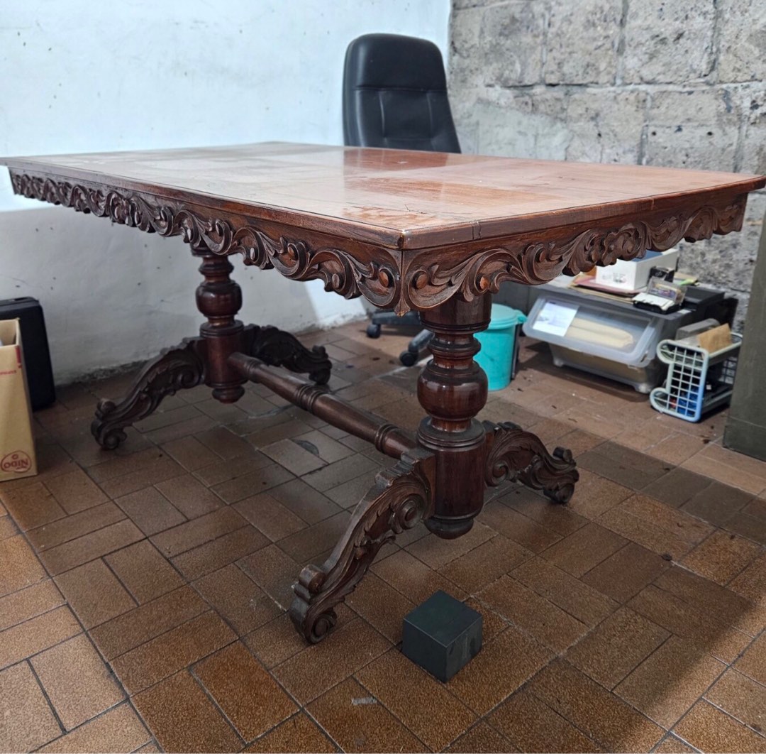 Antique Solid Narra Table, Furniture & Home Living, Furniture, Tables ...