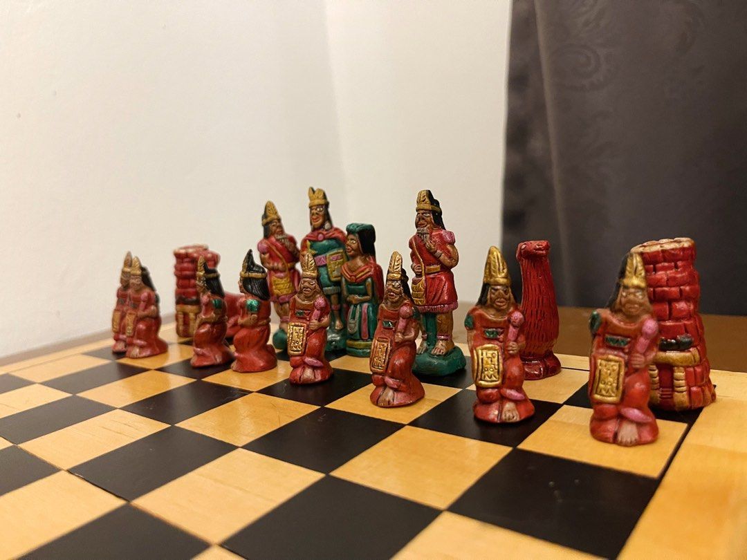 Antique Spanish Chess Set Spaniards Handmade, Hobbies & Toys ...