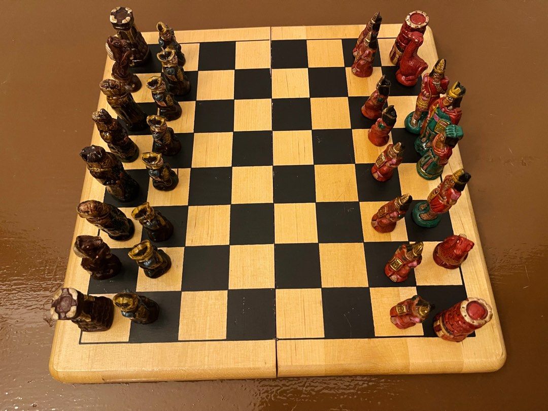 Antique Spanish Chess Set Spaniards Handmade, Hobbies & Toys ...