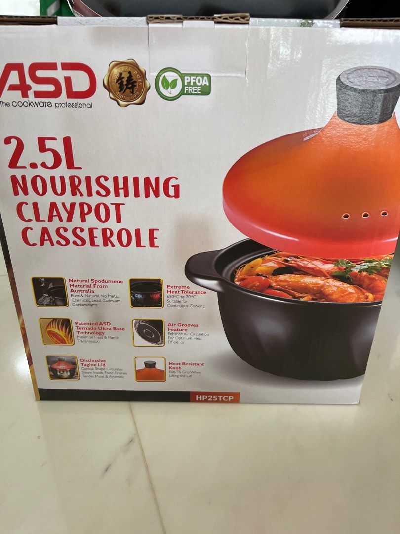 ASD 2.5L Nourishing Claypot Casserole, Furniture & Home Living ...
