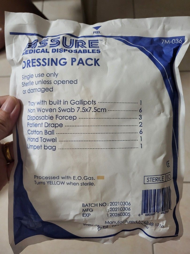 Assure Dressing Pack, Health & Nutrition, Medical Supplies & Tools on ...
