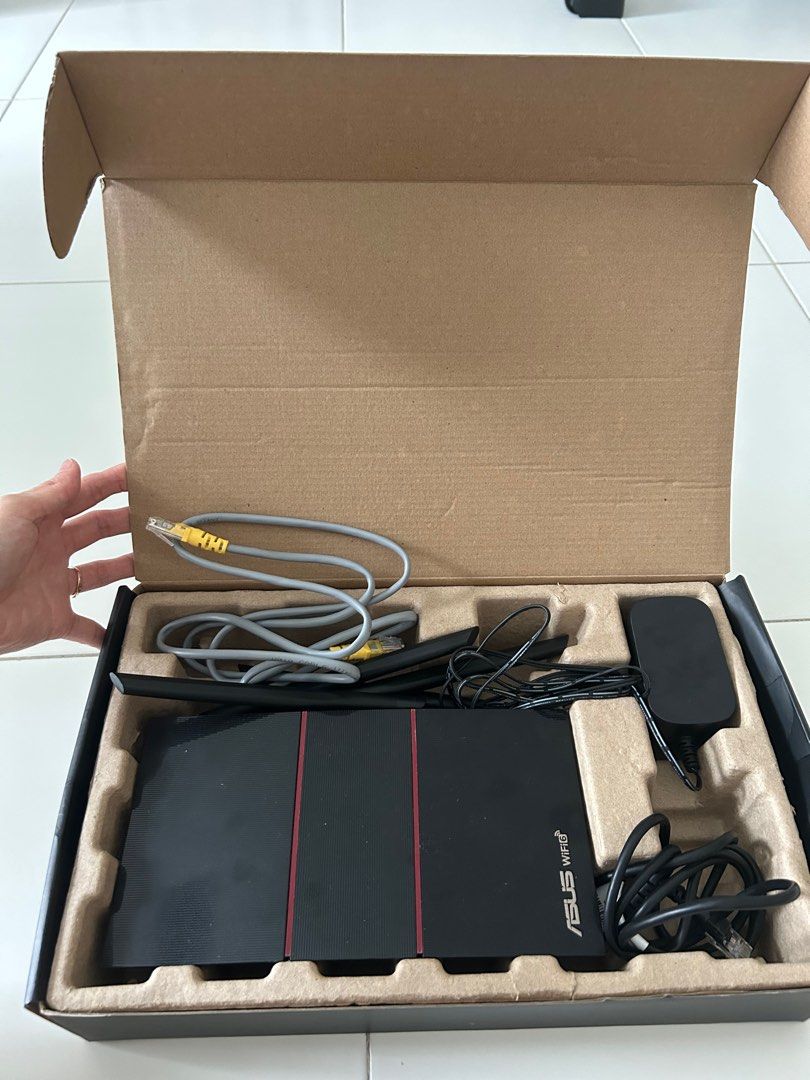 Asus router AX 55 wifi 6, Computers & Tech, Parts & Accessories ...