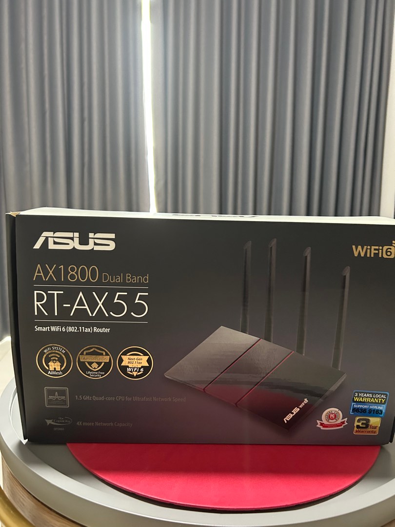 Asus router AX 55 wifi 6, Computers & Tech, Parts & Accessories ...