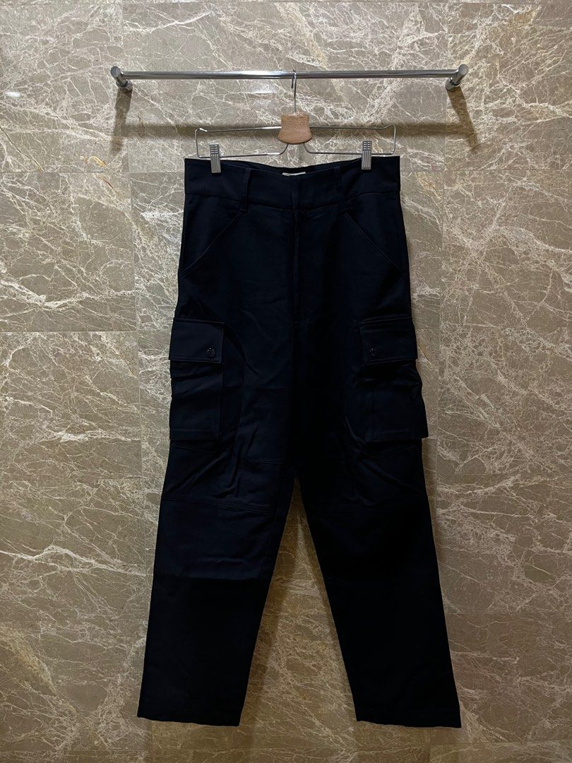 Authentic Bottega Veneta Baggy Cargo Trouser Pants Black, Men's Fashion, Bottoms, Trousers on ...