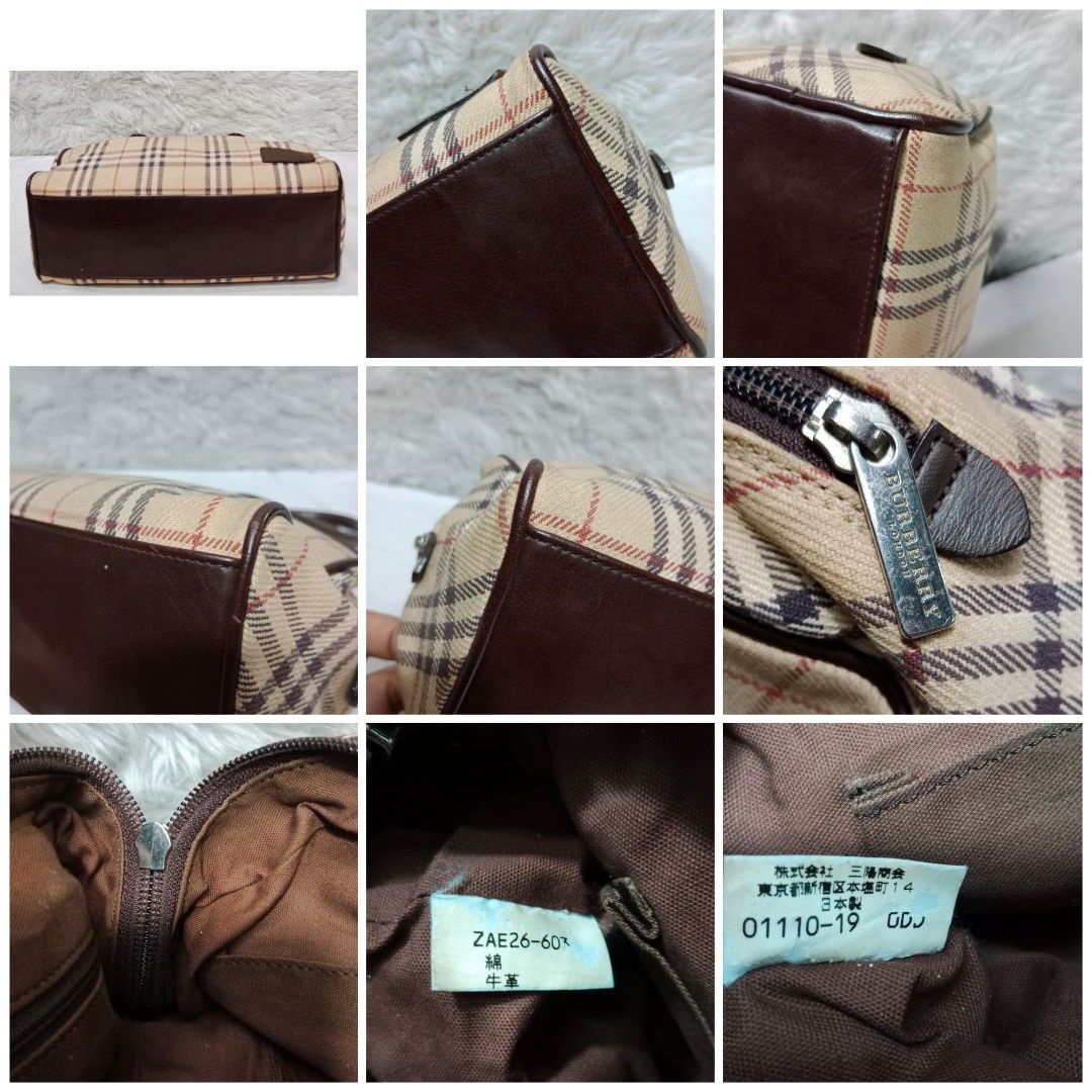 Authentic Burberry Blue Label Check Bag, Women's Fashion, Bags ...