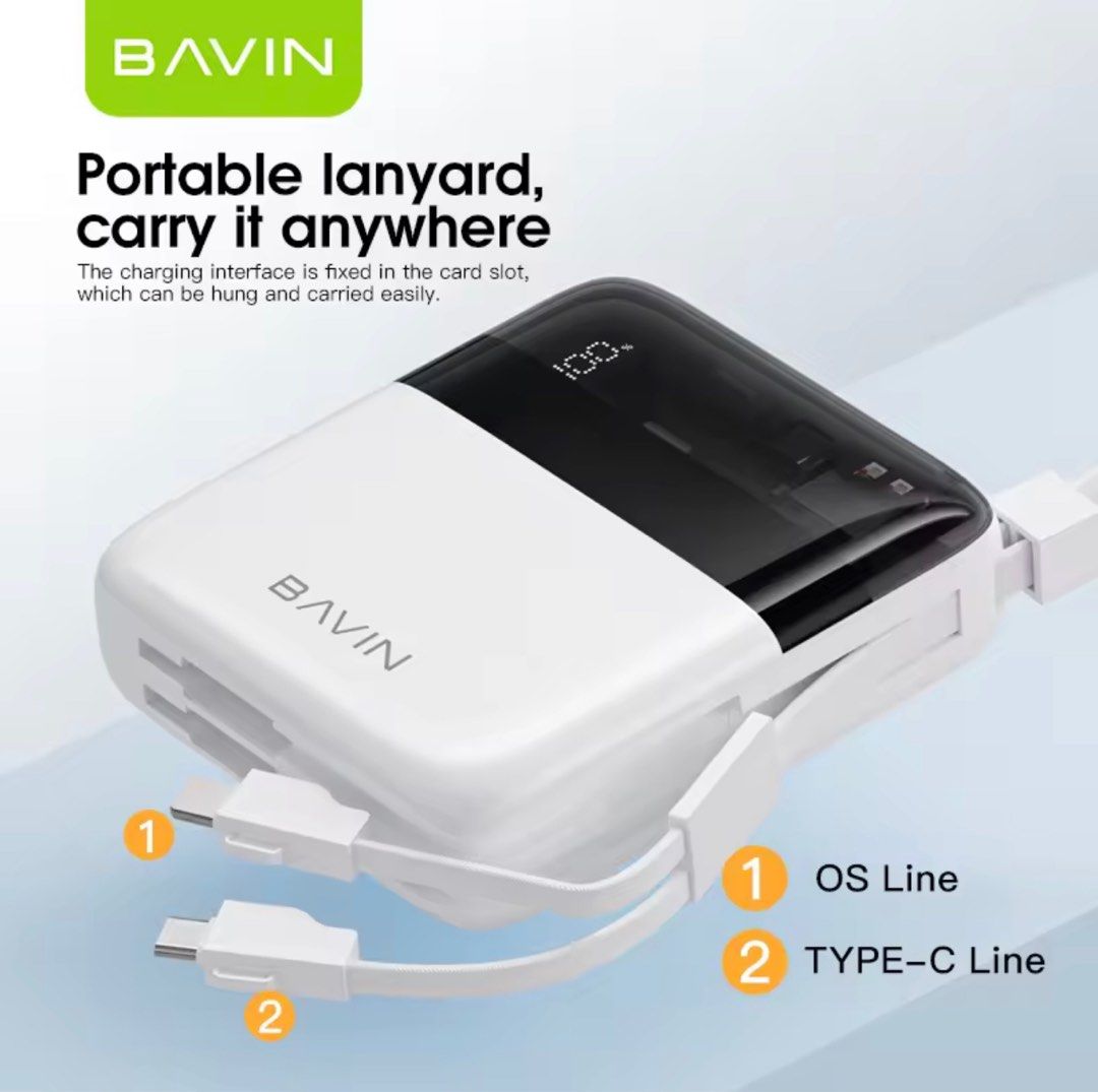 BAVIN 10000mAh / 20000mAh Super Fast Charging 22.5W Powerbank Long Life ...