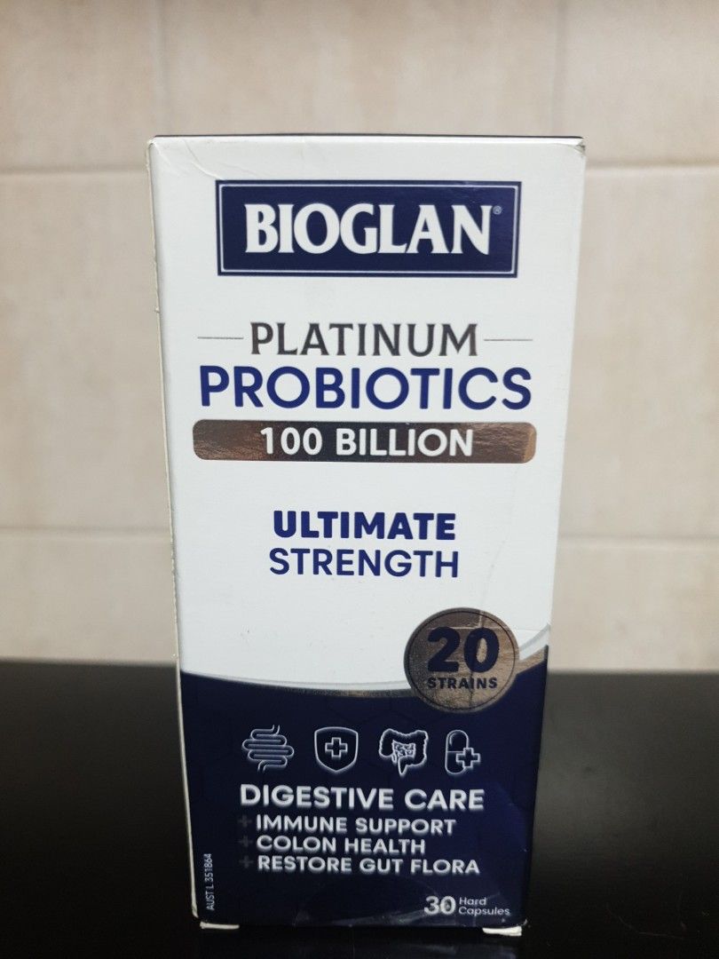 Bioglan Platinum Probiotics Ultimate Strength 100 Billion 30 Capsules ...