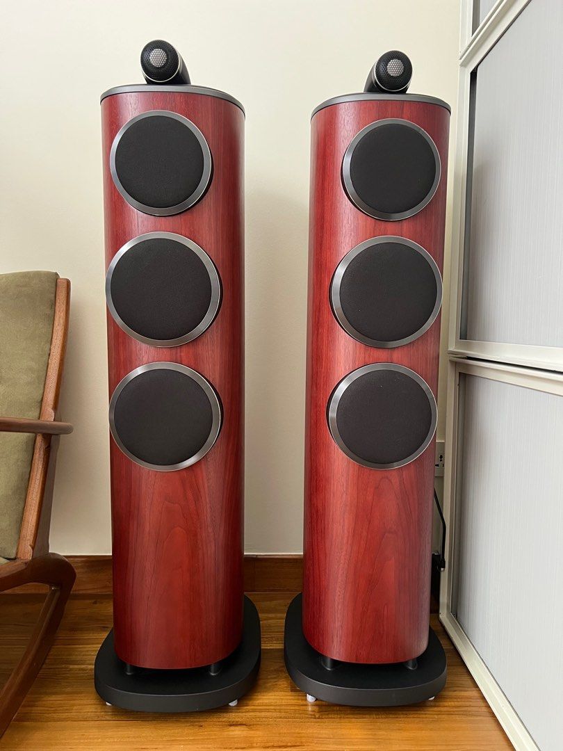 BOWERS & WILKINS B&W 804 804D4 D4 Satin Rosenut SPEAKERS, Audio ...