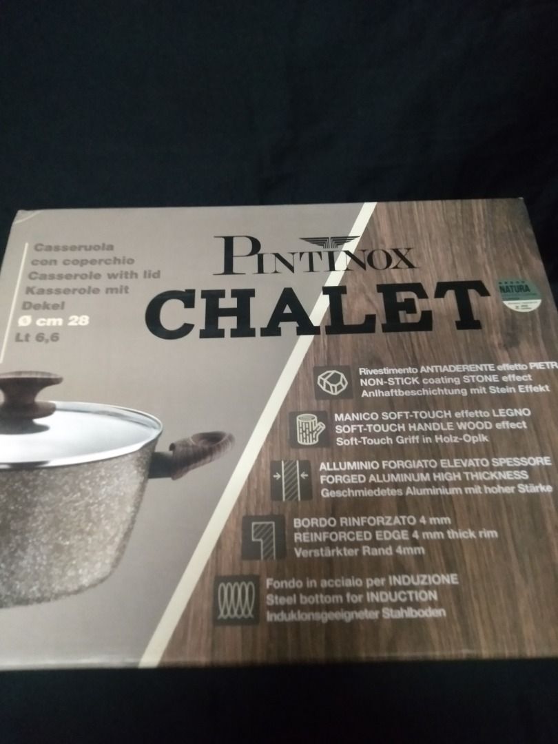 Brand New 6.6L Pintinox Chalet Non- Stick Casserole (28cm) with Lid ...