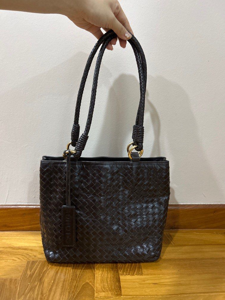 Brand New Calonge elite hand-woven leather shoulder bag, Women's ...