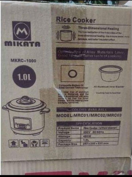 BRAND NEW MIKATA MKRC 1000 5 Cup Rice Cooker. ONE YEAR WARRANTY, TV ...
