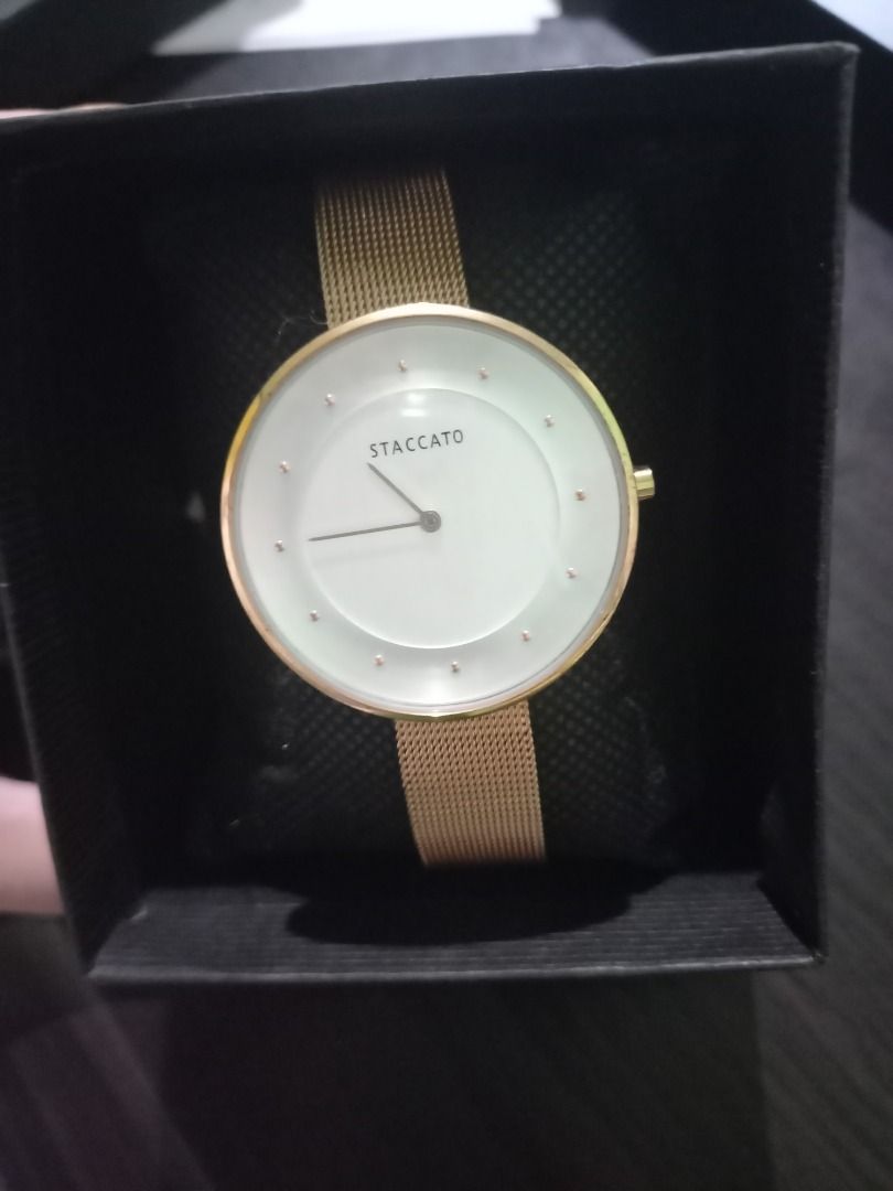 {BRAND NEW] Staccato Rose Gold watch on Carousell