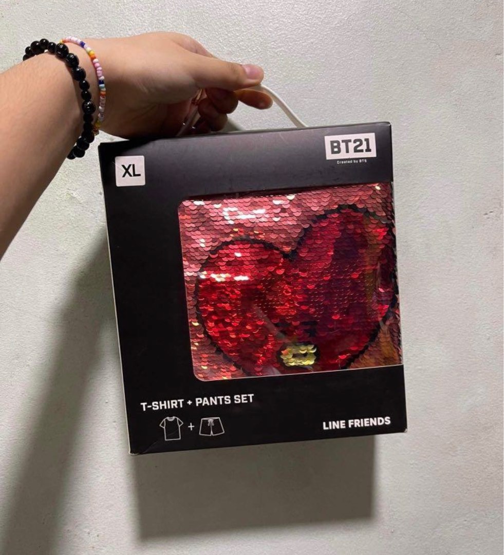 BT21 OFFICIAL TATA SHIRT & SHORTS SET on Carousell