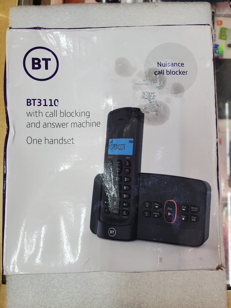BT Home Phone with Nuisance Call Blocking and Answer Machine (One ...
