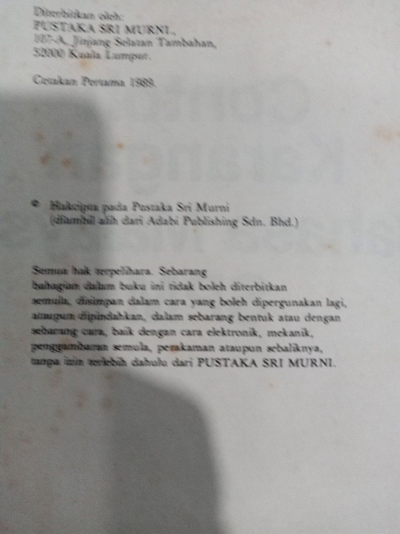 buku rujukan bahasa malaysia lama -1989, Hobbies & Toys, Books & Magazines, Storybooks on Carousell