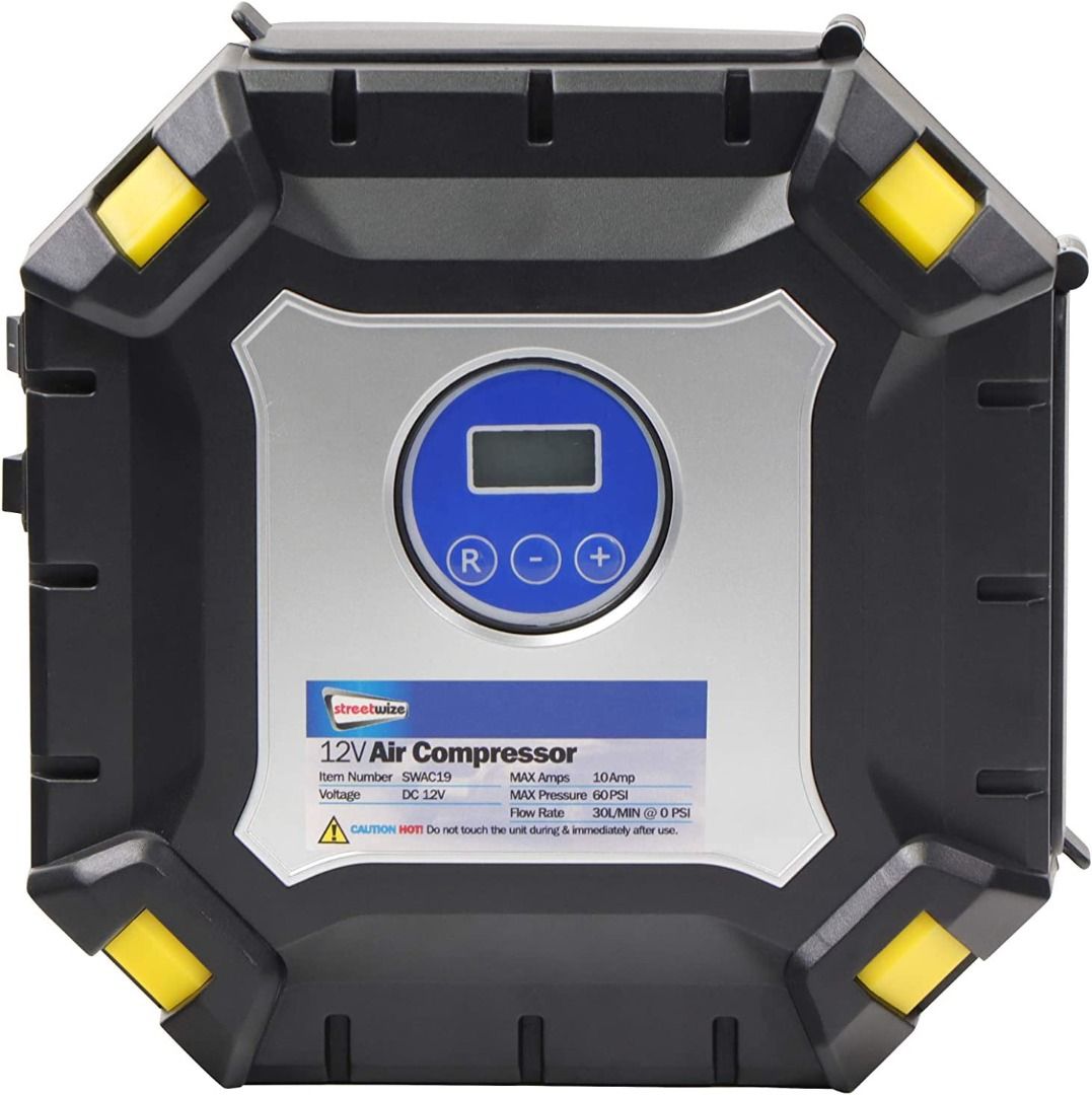 [C0385] Automatic Cut Off Air Compressor with a Light - 12V - Tyre ...