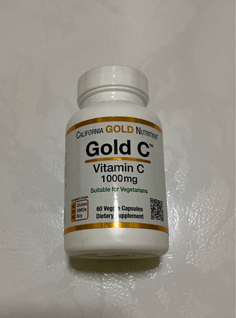 California Gold Nutrition Gold C Vitamin C 1000mg, Health & Nutrition ...