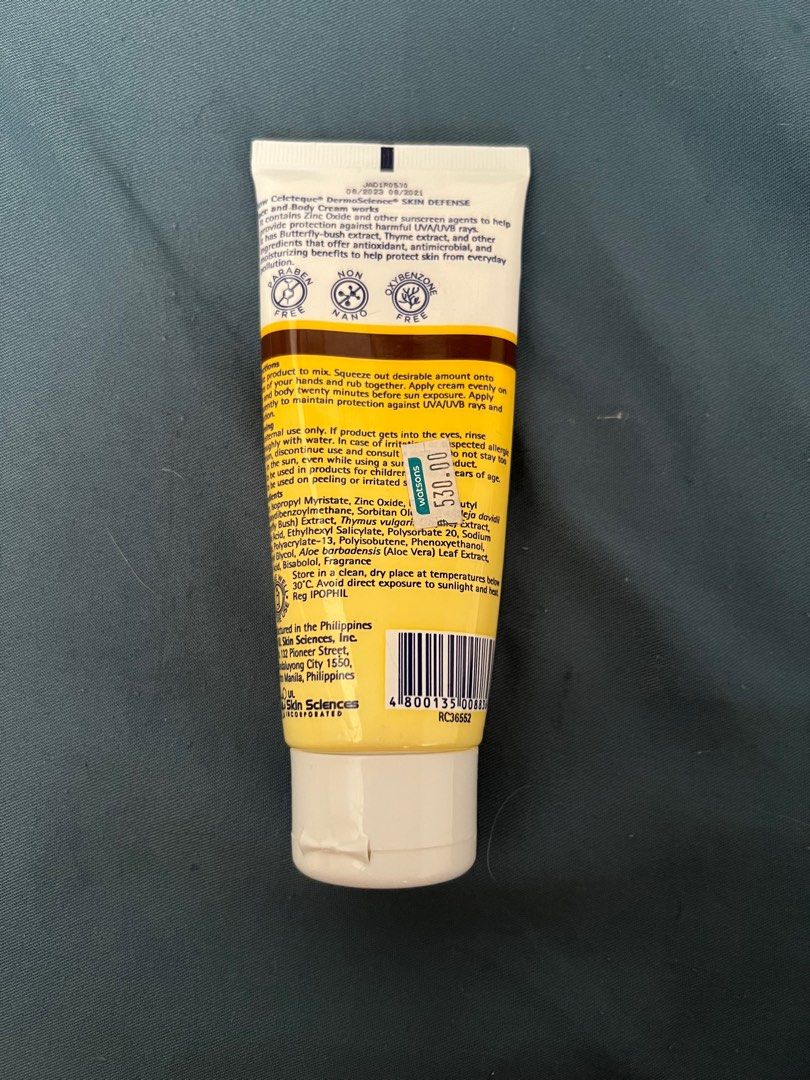 Celeteque Skin Defense Face and Body Daily Protection Cream with SPF 50 ...