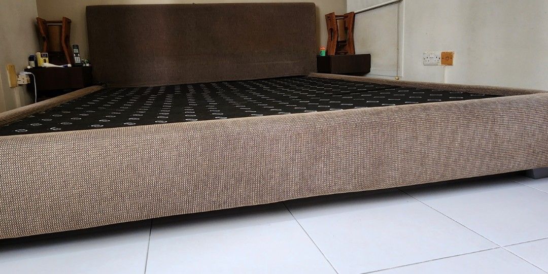 Cellini King Size Bed Frame, Furniture & Home Living, Furniture, Bed ...