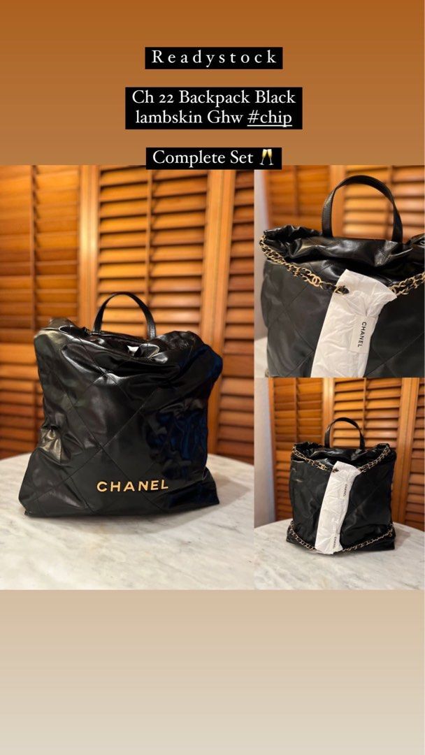 chanel 22 backpack, Barang Mewah, Tas & Dompet di Carousell