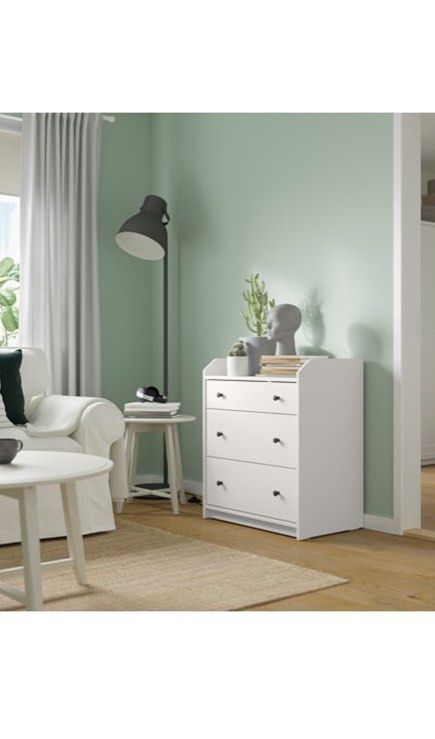 Chest Of Drawers, ikea drawers, HAUGA Chest of 3 drawers, Furniture ...