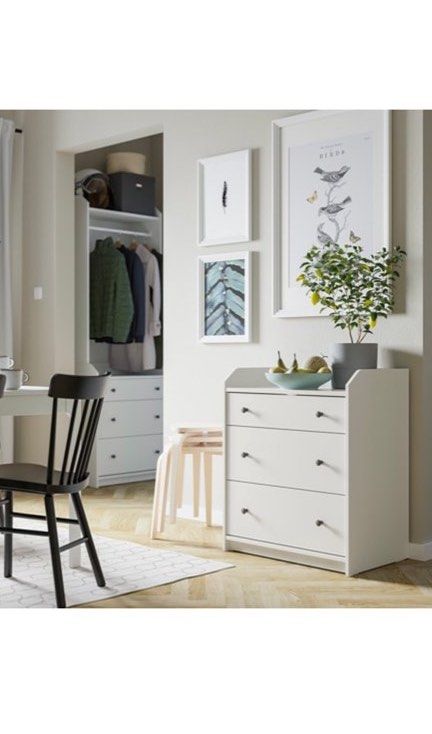 Chest Of Drawers, ikea drawers, HAUGA Chest of 3 drawers, Furniture ...
