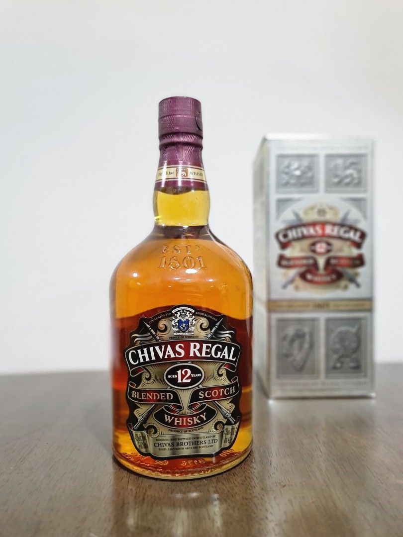 Chivas Regal 12 Years 1L, Food & Drinks, Alcoholic Beverages on Carousell