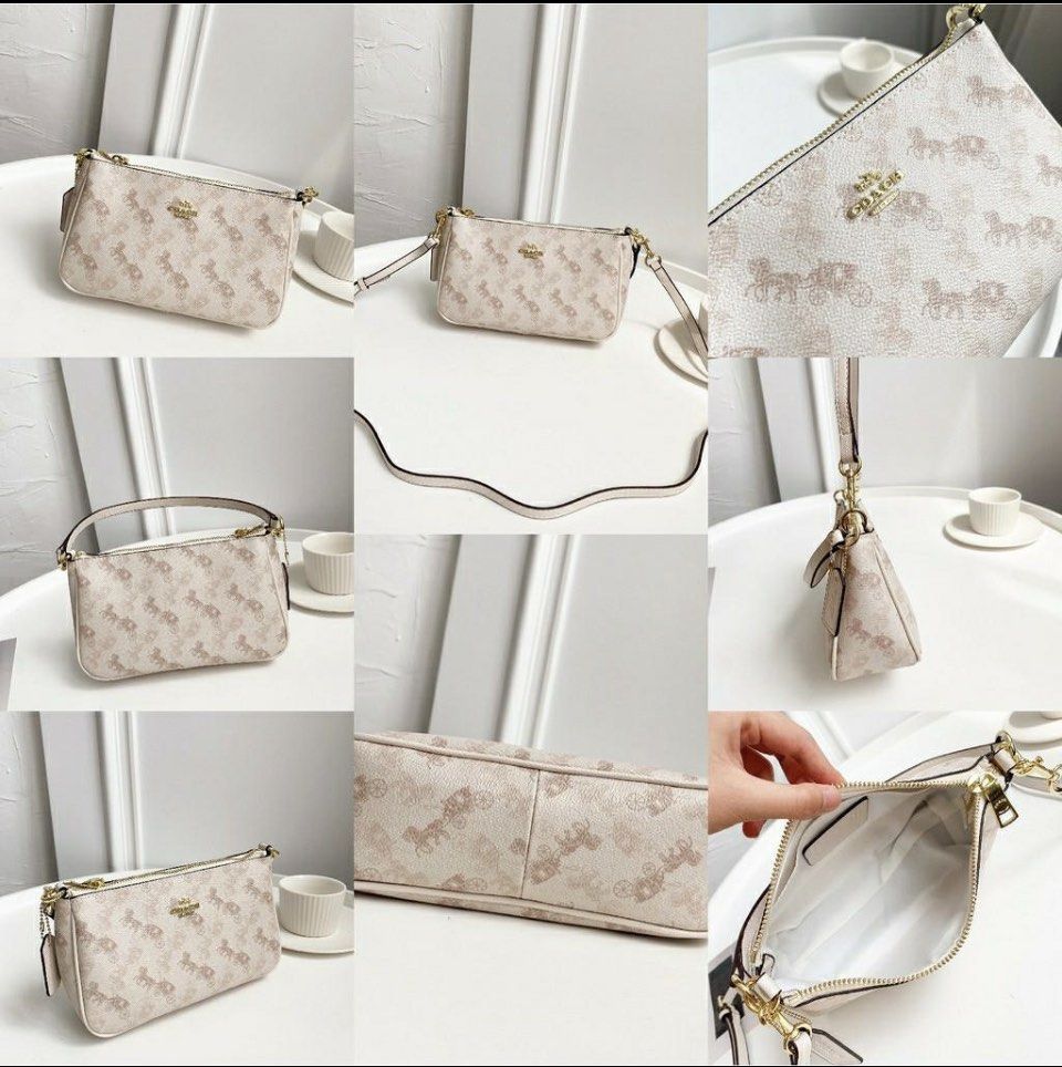 Coach cream horse and carriage 36674 shoulder mini hand bag, Women's ...