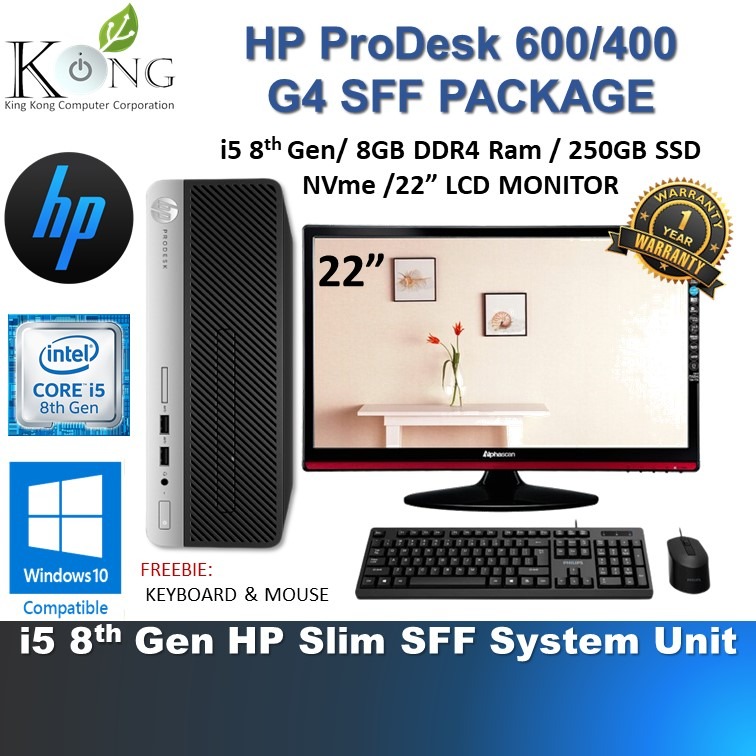 CORE i5 8th gen HP PRODESK 400 G4 /HP PRODESK 600 G4 SFF G4 SFF PACKAGE ...