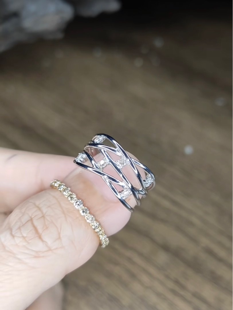 Cross cut design Japan Ring on Carousell